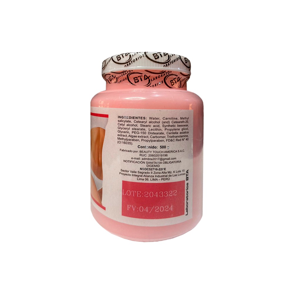 CREMA VEGA STORE REDUCTORA LIPO CREAM CON CARNITINA ROSADA