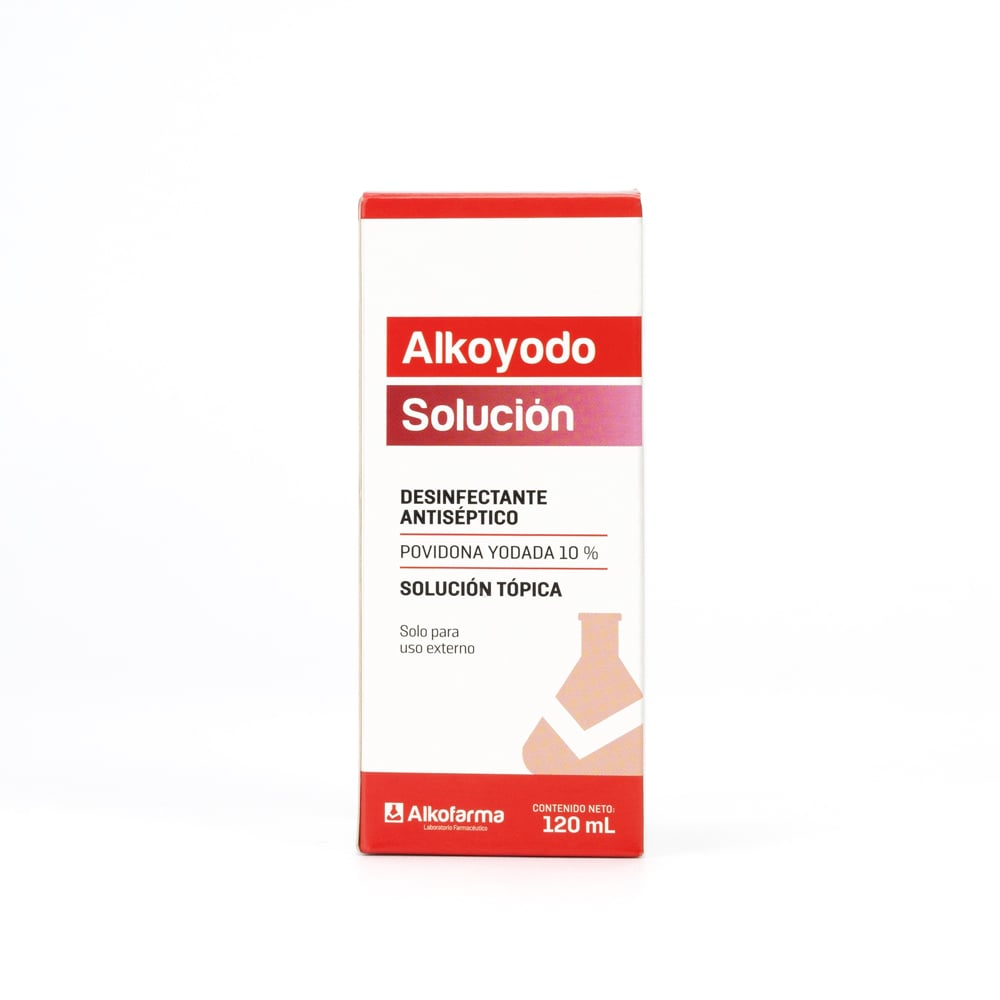 YODO SOLUCIÓN POVIDONA YODADA 10% YODOPOVIDONA DE 120 ML ALKOFARMA