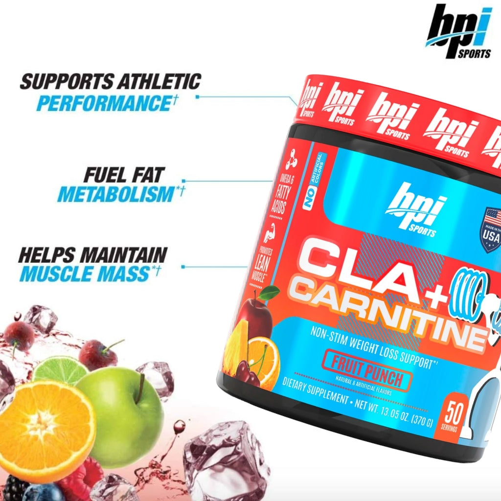 Ripley - PROTEÍNA BPI SPORTS CLA + CARNITINA SABOR FRUIT PUNCH 50 SERVICIOS
