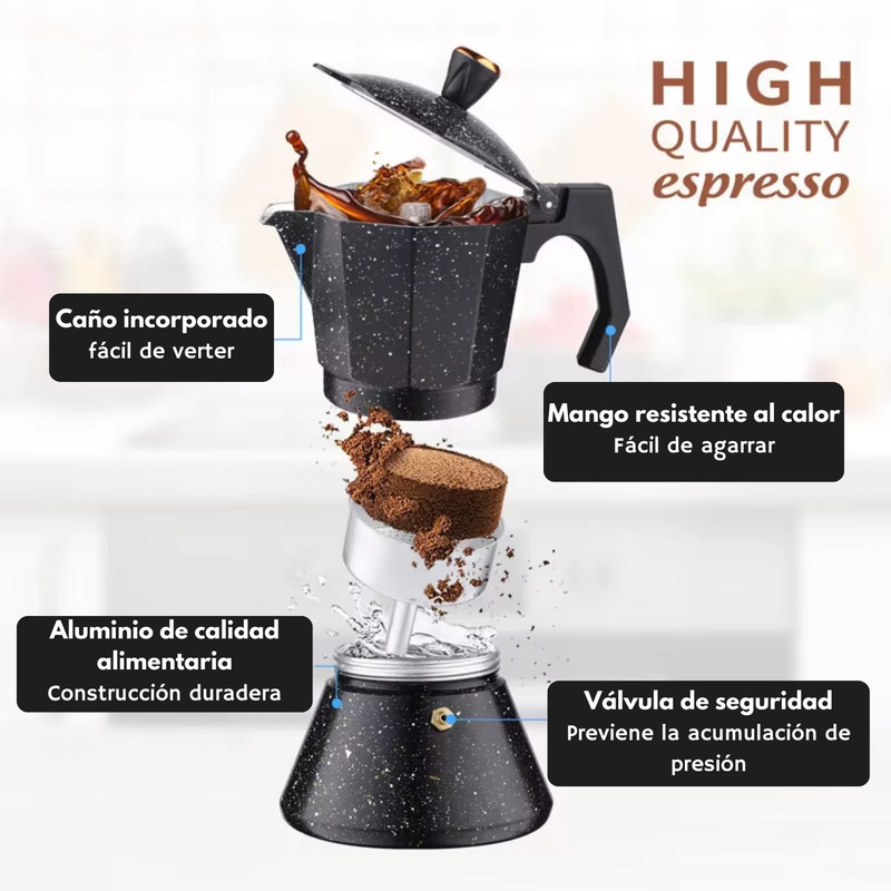 Ripley - CAFETERA MOKA ITALIANA APTO PARA COCINA DE INDUCCIÓN 6 TAZAS ...