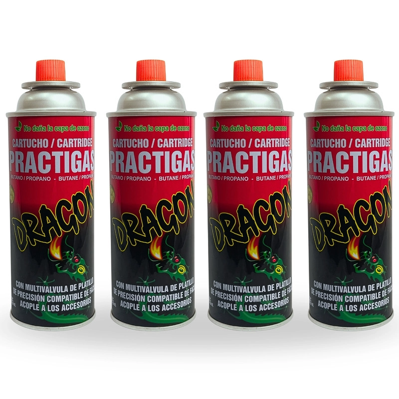 GAS BUTANO ULTRA REFINADO 485ML LARGA DURACIÓN - 4 UNID