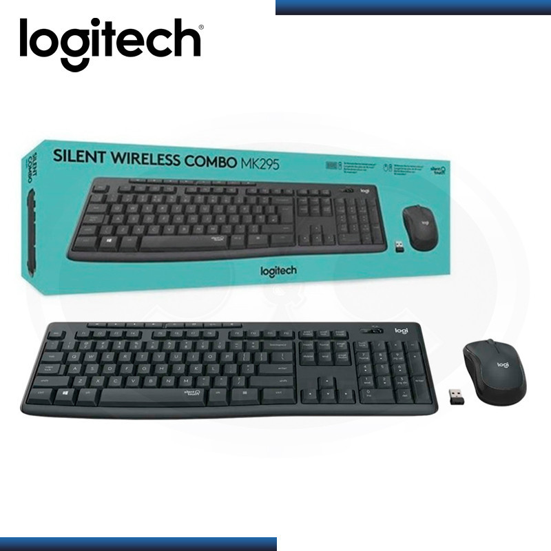 Ripley - K LOGITECH MK295 SILENT TOUCH WIRELESS TECLADO + MOUSE USB BLACK
