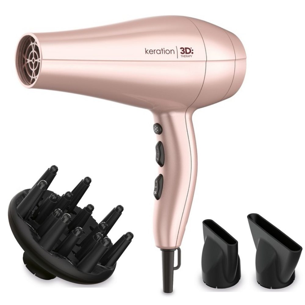 Ripley - SECADORA DE CABELLO GAMA PROFESIONAL DIVA KERATION 3D - ROSADO