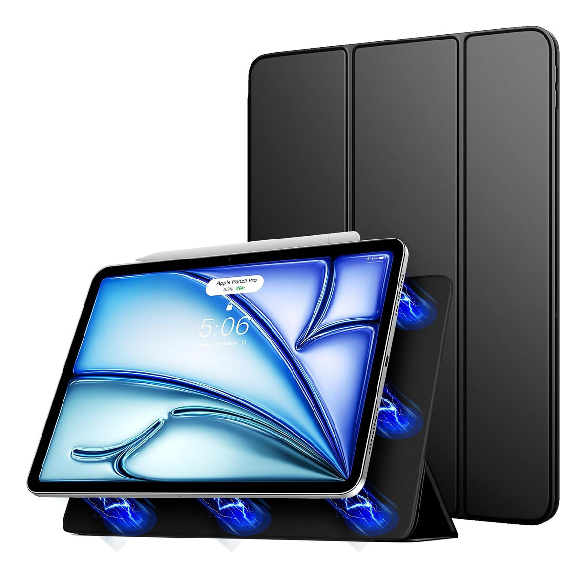MOKO SMART FOLIO PARA IPAD AIR 13 M3 CHIP (2025) NEGRO