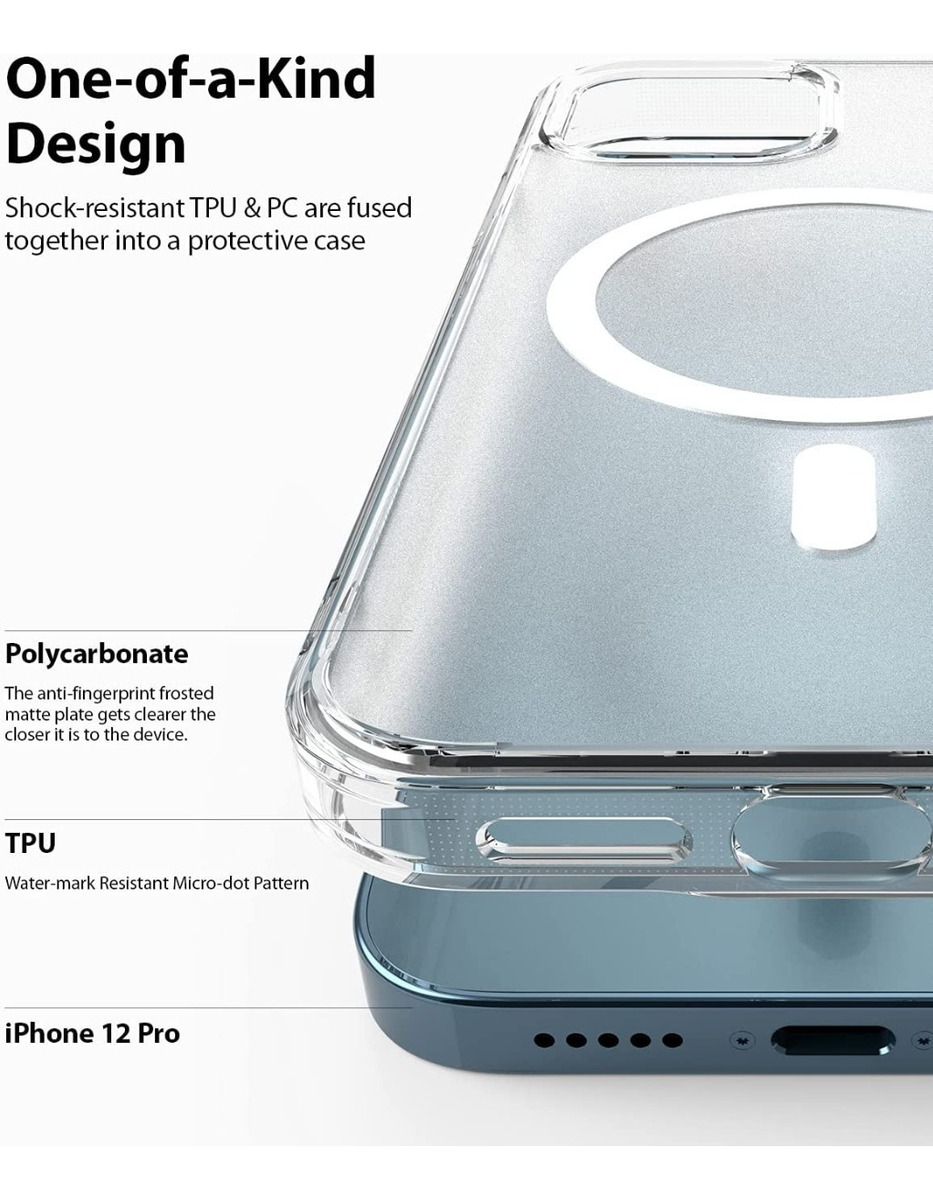 CASE RINGKE FUSION MAGSAFE CLEAR PARA IPHONE 12 NORMAL 6.1