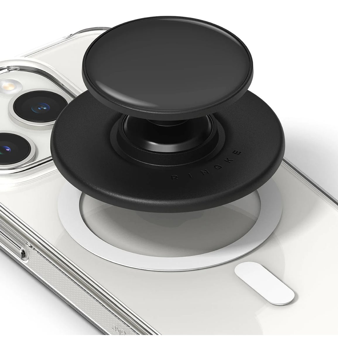 RINGKE POP SOCKET (MAG) PARA IPHONE 16E (2025) NEGRO