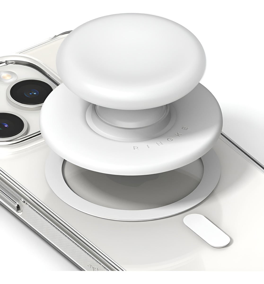 RINGKE POP SOCKET (MAG) PARA IPHONE 17 / PRO / MAX / AIR WH