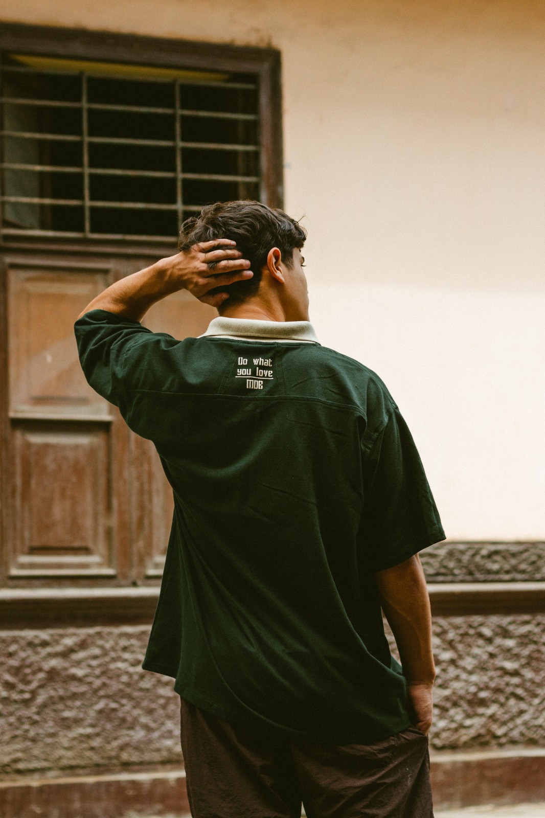 POLO CAMISERO VERDE BOTELLA RETRO OVERSIZE CHICAGO