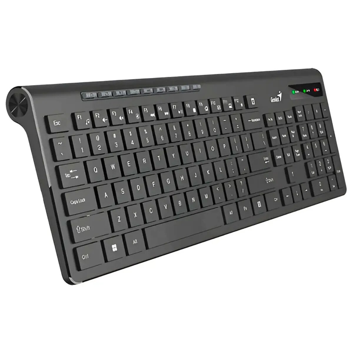 TECLADO GENIUS WIRELESS SLIMSTAR 7230 AI COPILOT MULTIMEDIA SP BLACK