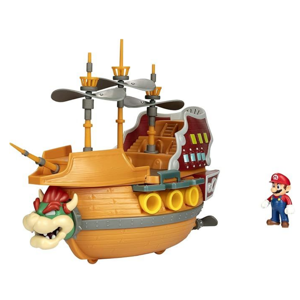 Ripley - SUPER MARIO DELUXE BOWSER'S AIR SHIP PLAYSET CON FIGURA DE ...
