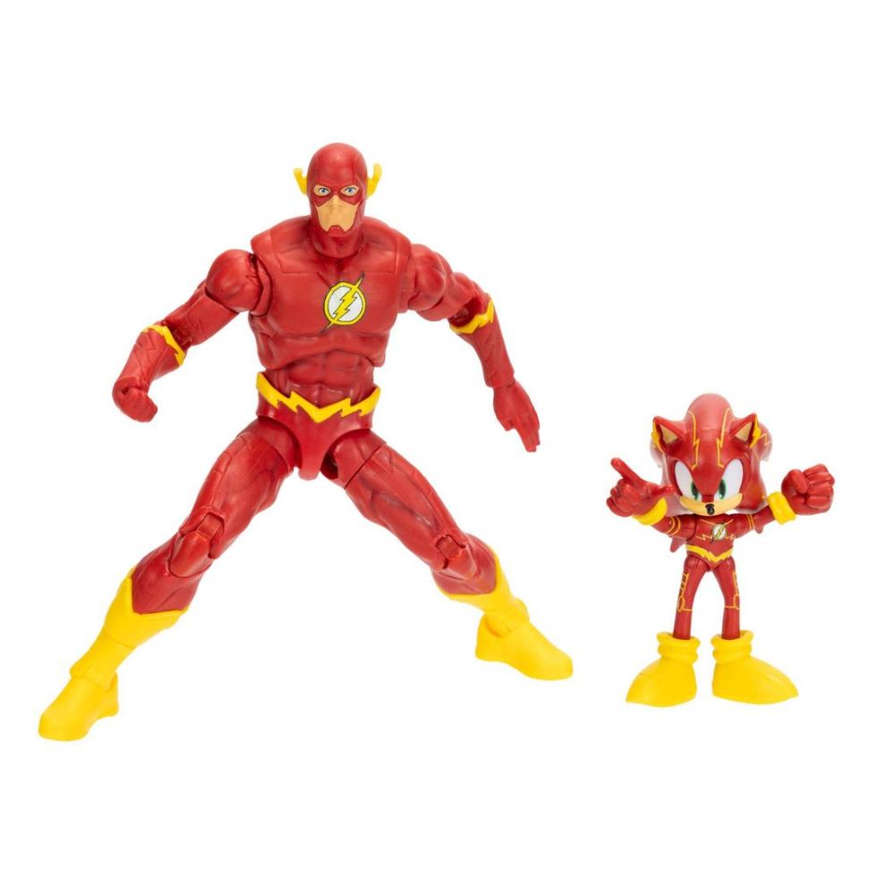 SONIC THE HEDGEHOG -SONIC DC COMIC FLASH CON SONIC FIGURA MULTIPACK - 2 ...