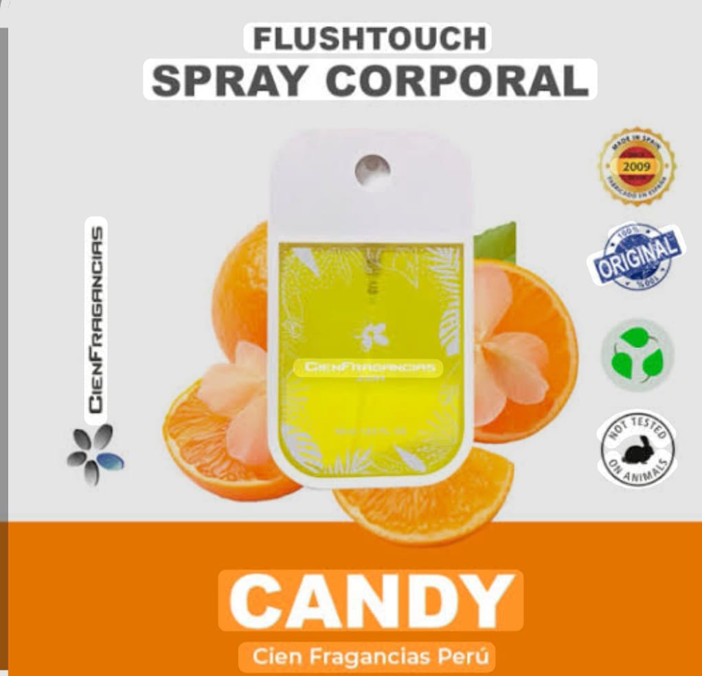 CIENFRAGANCIAS CIEN CANDY BODY MIST VEGANO+FLUSHTOUCH PACK X2 200ML/45ML