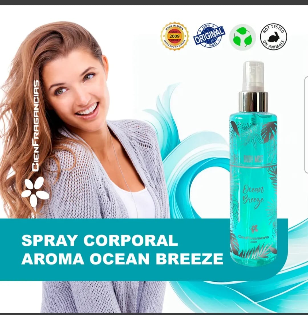 BODY MIST VEGANO BREEZE CIENFRAGANCIAS CIEN ESENCIAS FLORAL ACUÁTICO ...
