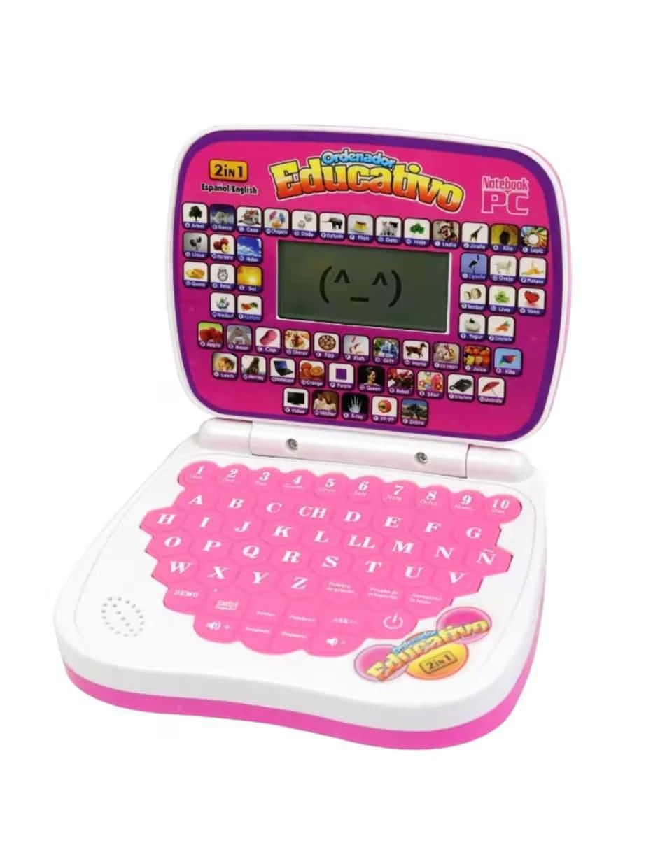 COMPUTADORA LAPTOP PARA NIÑAS EDUCATIVA DIDACTICA BILINGUE