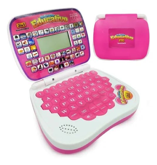 COMPUTADORA LAPTOP PARA NIÑAS EDUCATIVA DIDACTICA BILINGUE