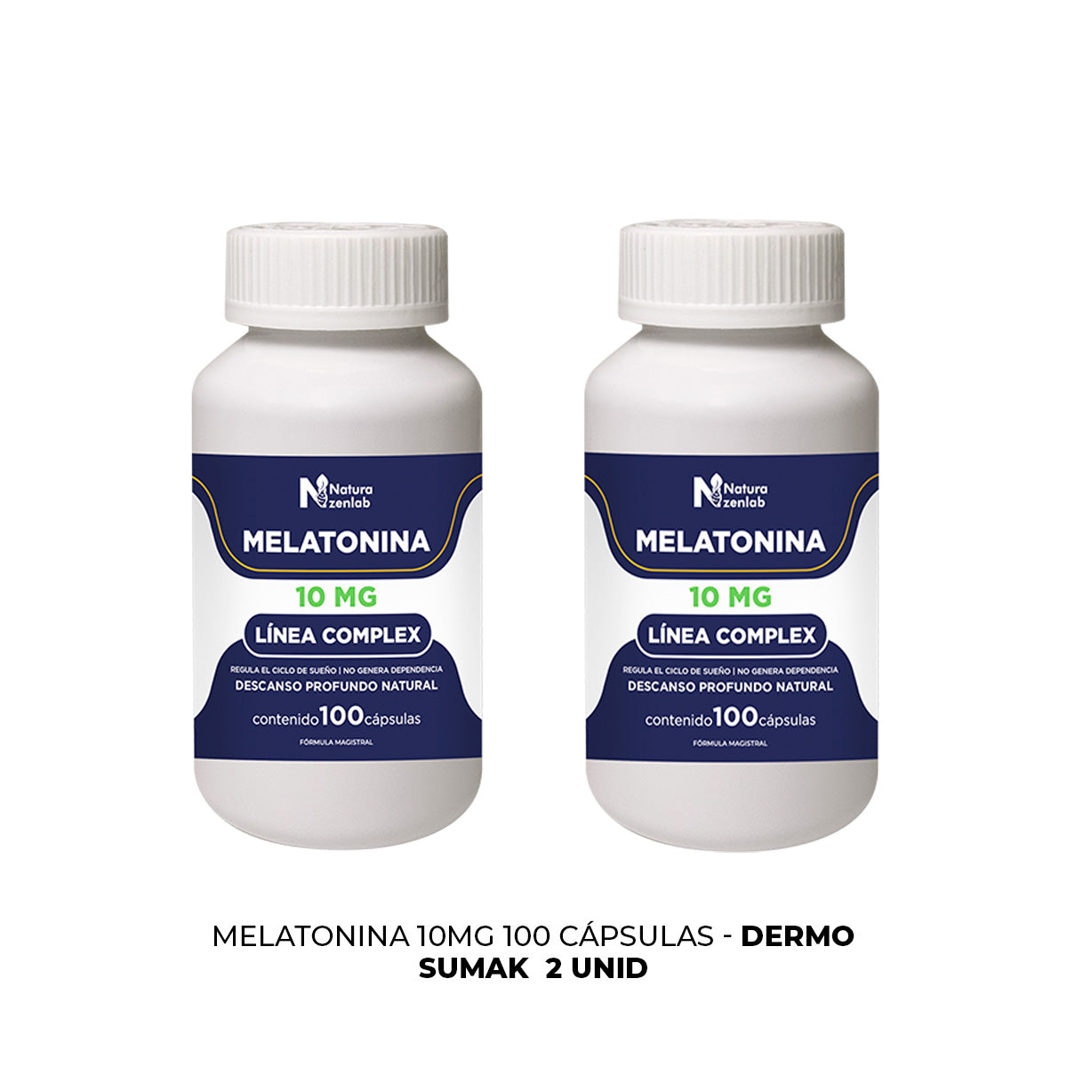 MELATONINA 10MG 100 CAPSULAS DERMO SUMAK 2 UND