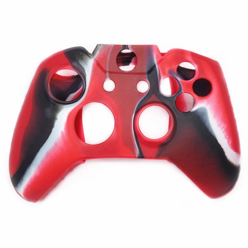 Ripley - FUNDA SILICONA + 2 THUMB MANDO XBOX ONE CAMUFLADO ROJO