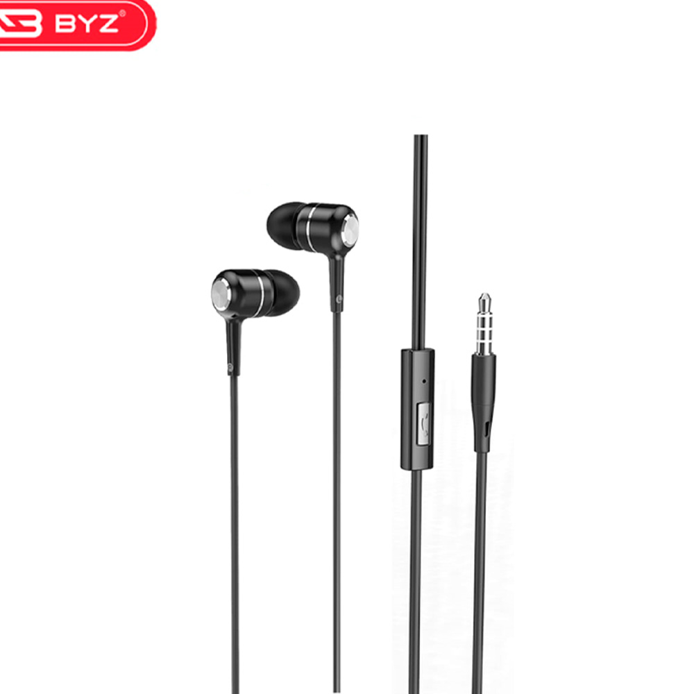 AUDÍFONOS BYZ SE519A CON MICRÓFONO NEGRO
