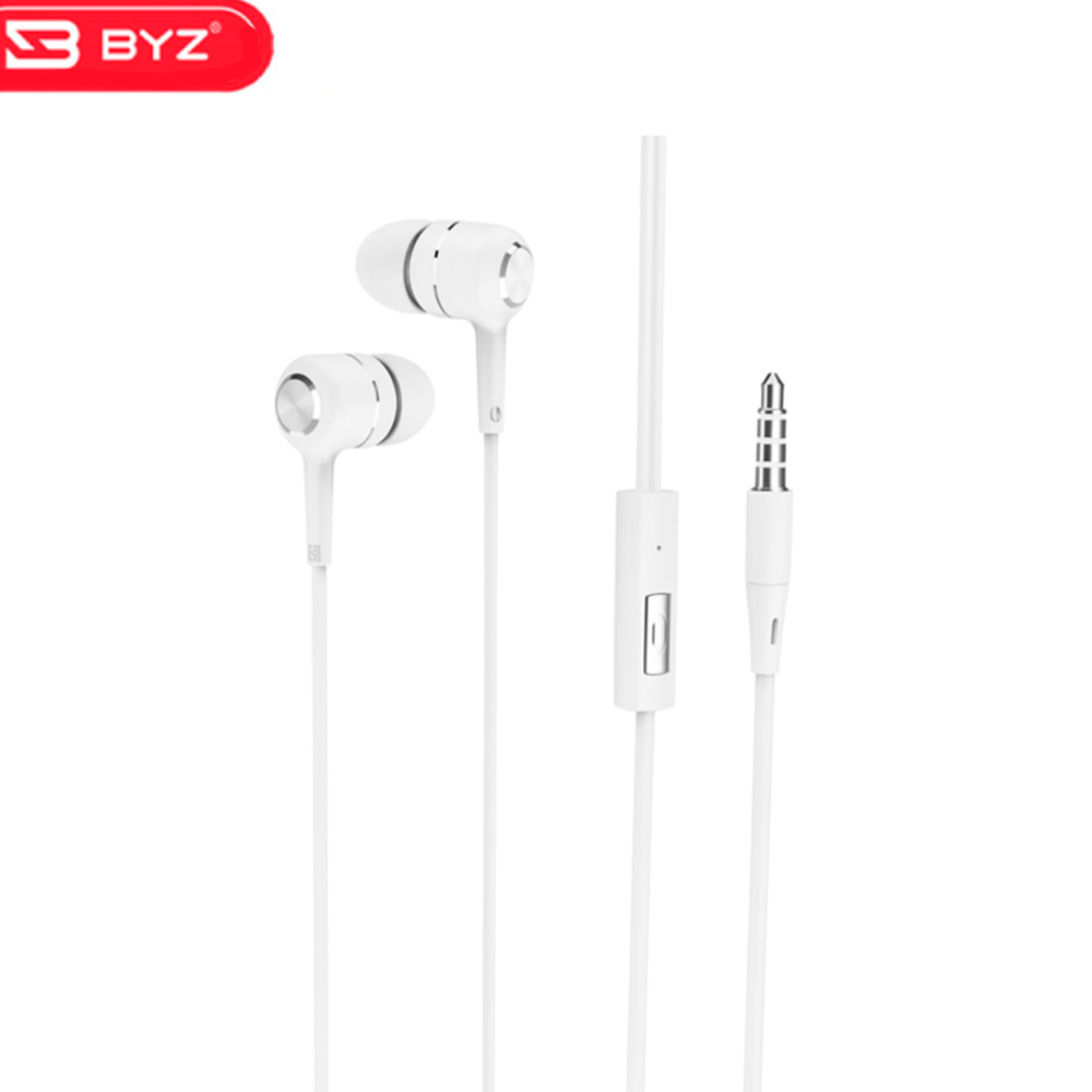 AUDÍFONOS BYZ SE519A CON MICRÓFONO BLANCO