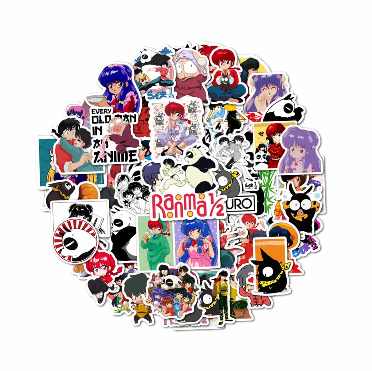 PACK 50 STICKERS RANMA