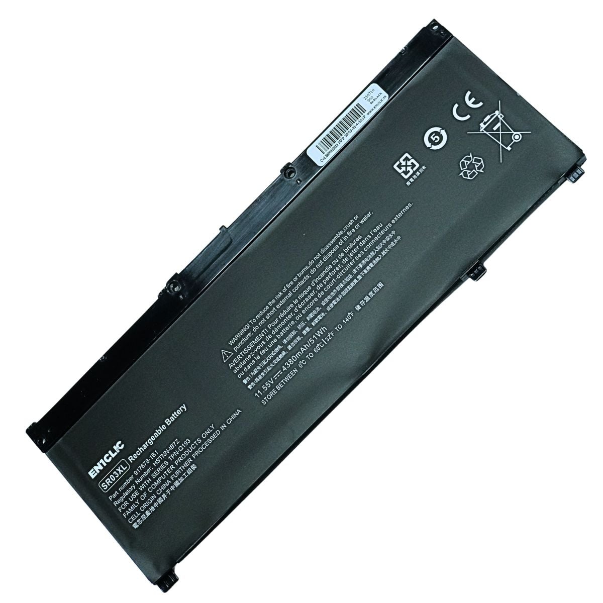 BATERÍA PARA LAPTOP HP SR03XL X360 15-C CAPACIDAD REAL 11.55V 4380MAH 51W