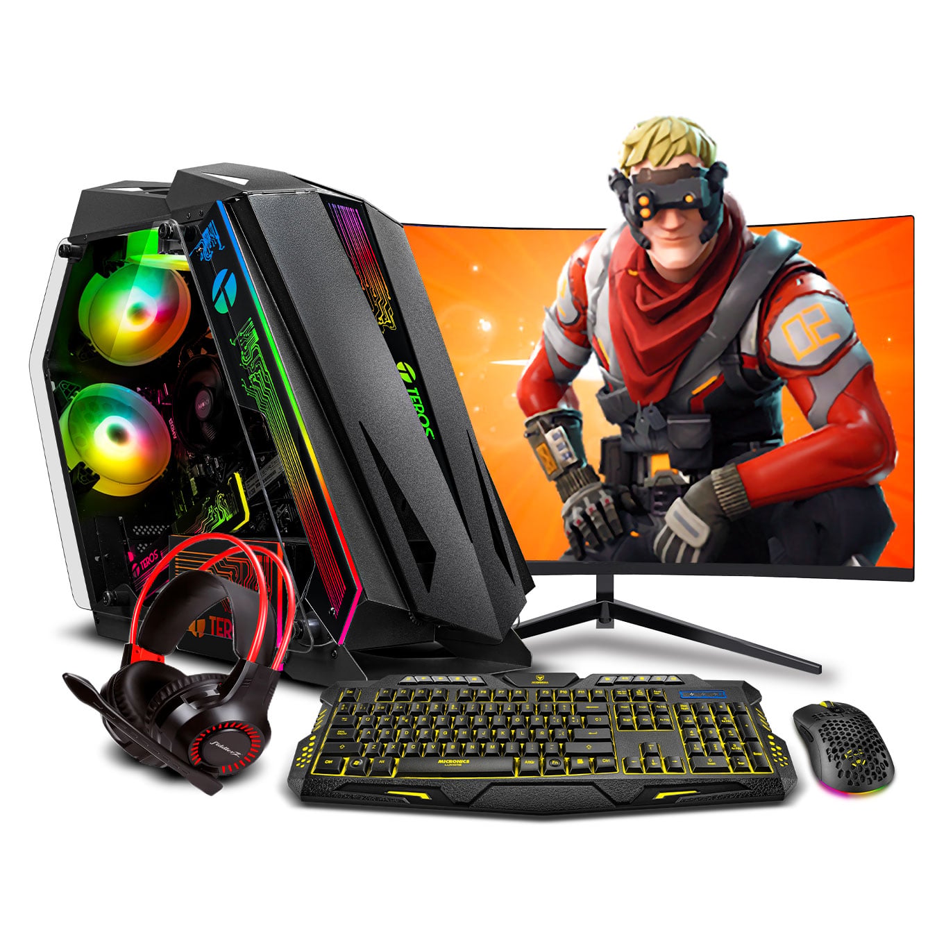 COMPUTADORA GAMER RYU RGB PLUS RYZEN 7 5700 32GB 500GB RTX3050 6GB 24 ...