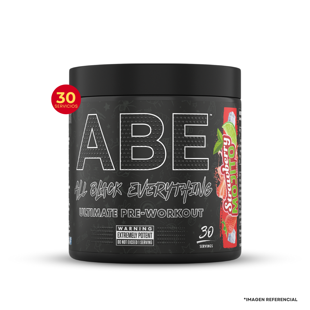 PRE ENTRENO ABE 30 SERVICIOS - STRAWBERRY MOJITO + SHAKER