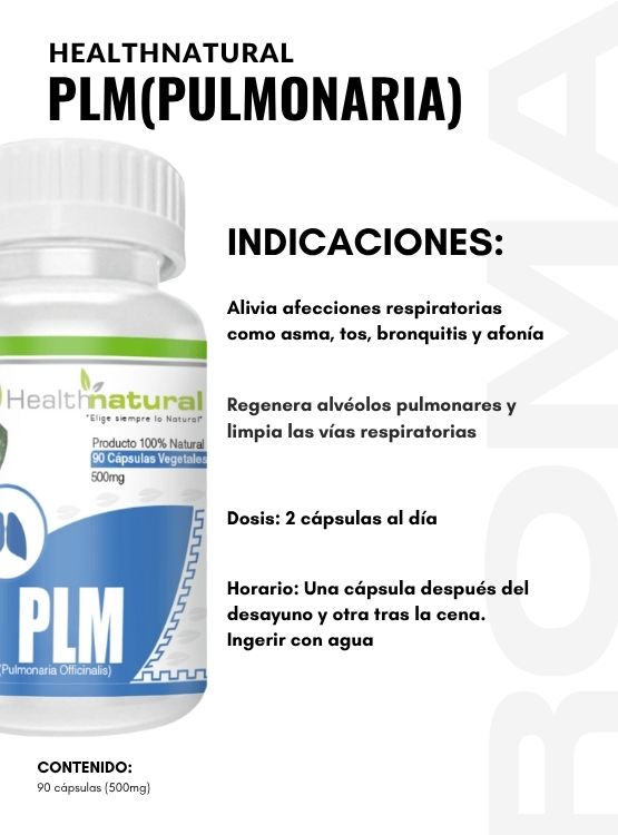 PACK 3 PLM(PULMONARIA) HEALTHNATURAL 1500MG