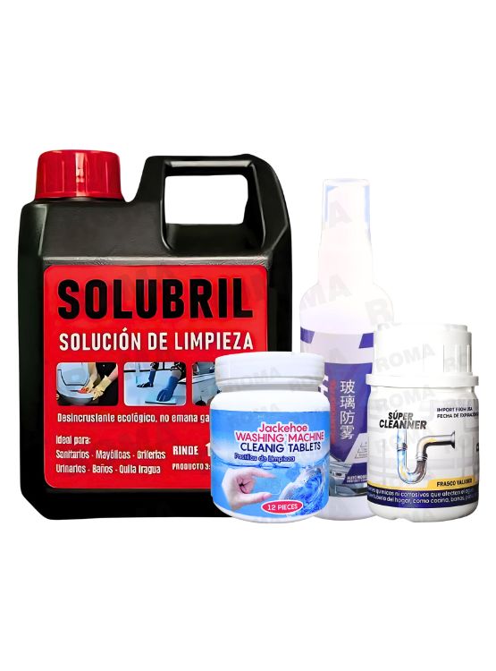 SOLUCIÓN DE PISOS SOLUBRIL + PASTILLA LAVADORA + DESATORADOR DE ...