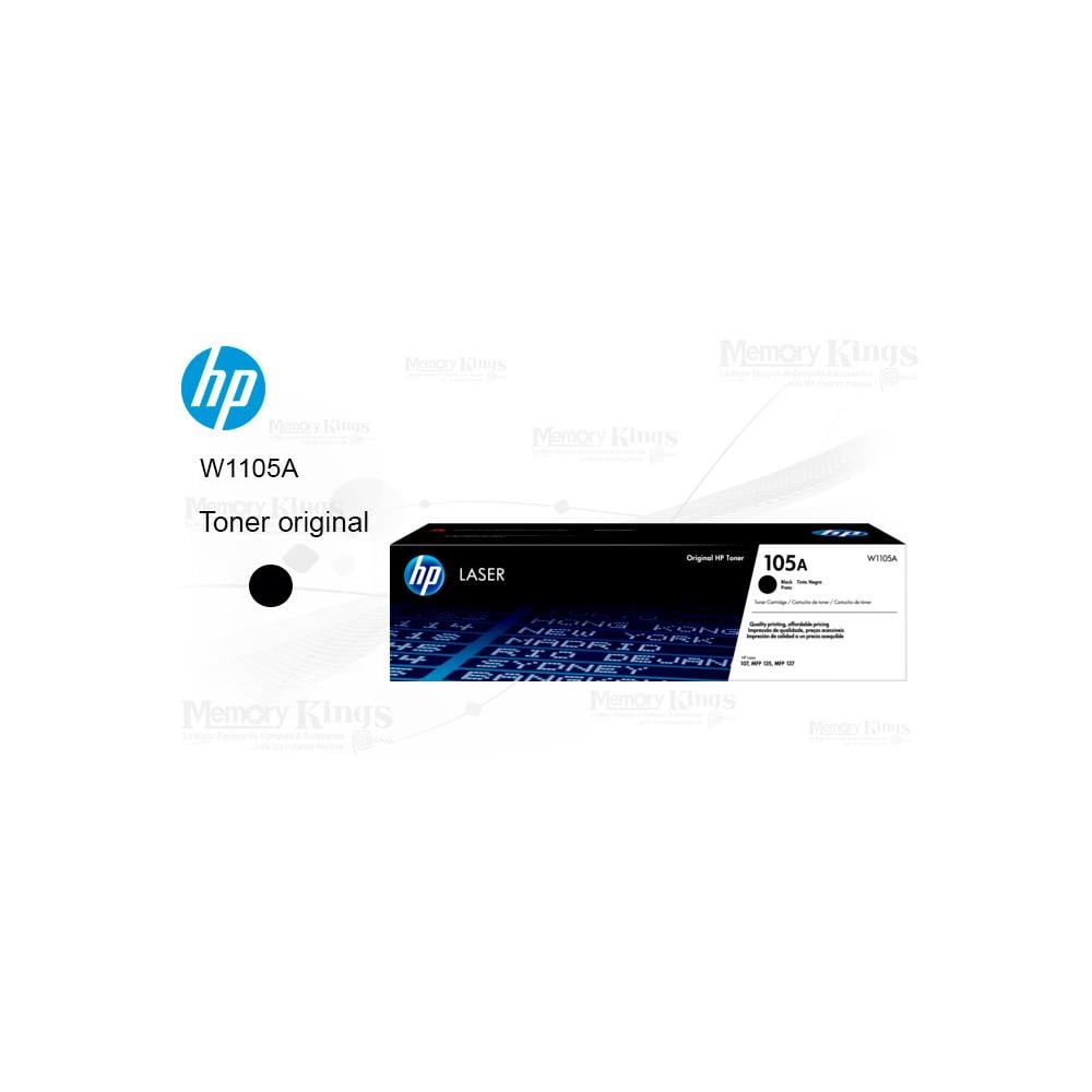 TONER HP 105A NEGRO ORIGINAL - IMPRIME HASTA 1,000 PÁGINAS CON CALIDAD ...