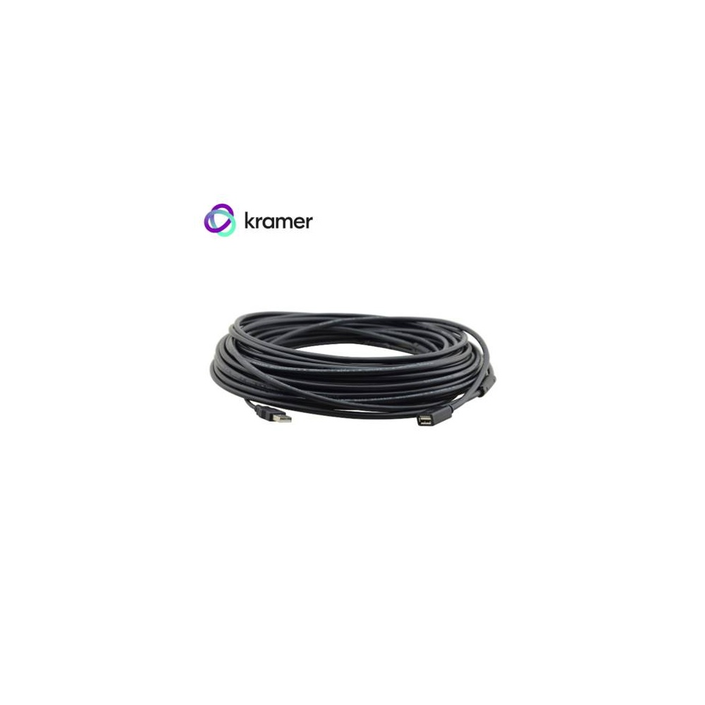 CABLE EXTENSOR USB 2.0 KRAMER CA-UAM/UAF DE 25 PIES (7.6M) PARA ...