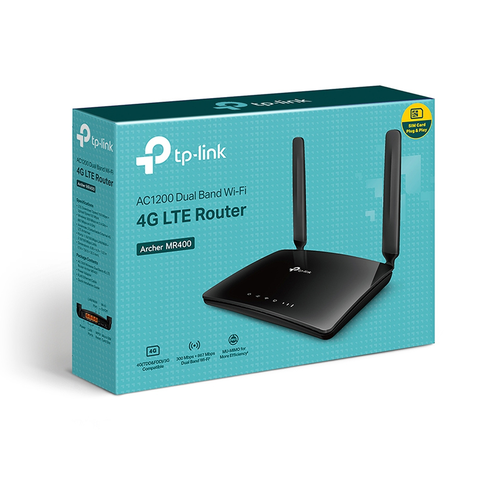 TP-LINK ARCHER MR400 - ENRUTADOR INALÁMBRICO WI-FI 5, DOBLE BANDA, 3 ...