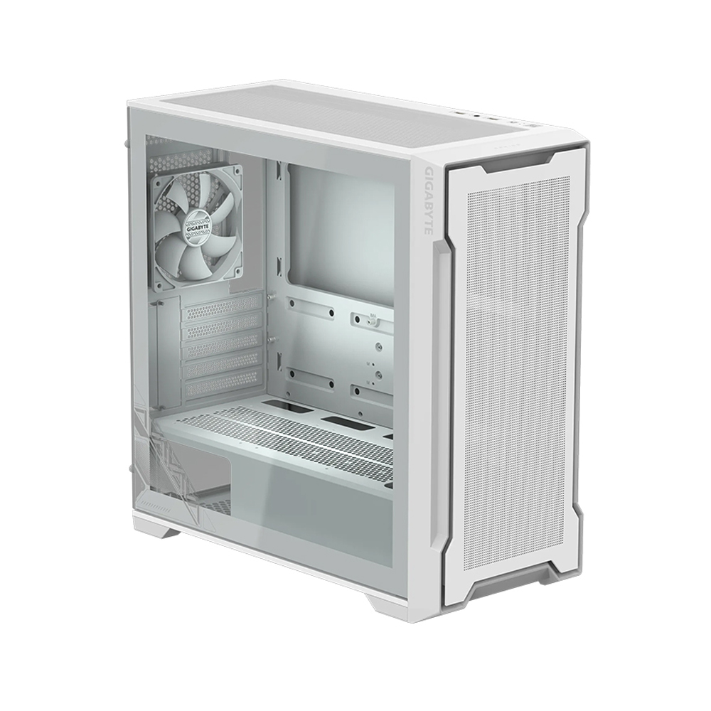 CASE GIGABYTE C102 GLASS ICE, MID TOWER CON CRISTAL TEMPLADO TRANSPARENTE