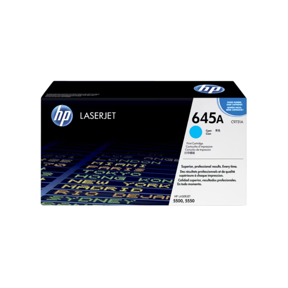 TÓNER HP 645A CIAN PARA LASERJET 5500 Y 5550