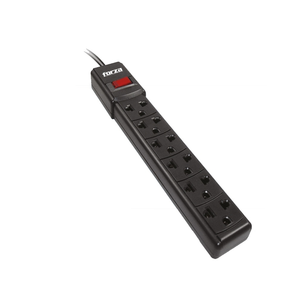 REGLETA DE ALIMENTACIÓN FORZA 6 TOMAS AC 110/220 V COLOR VERDE ...