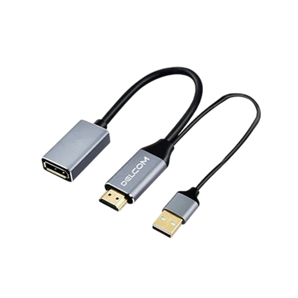 ADAPTADOR HDMI A DISPLAYPORT 4K 60HZ DELCOM - CONECTOR USB-A PARA ALTA ...
