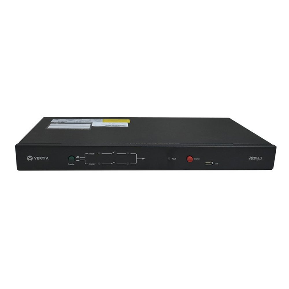 PDU VERTIV ATS 16A 3KVA HORIZONTAL 16A CON 6 TOMAS C13 Y 1 TOMA C19