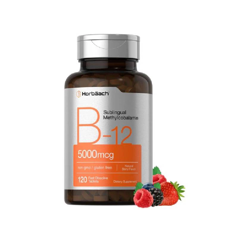 HORBAACH B12 VITAMIN 5000 MCG 120 TABLETAS
