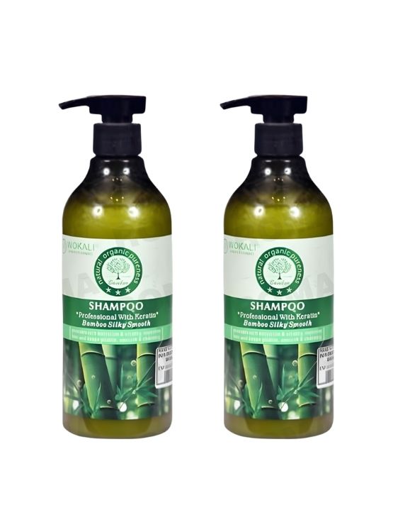 PACK 2 SHAMPOO DE BAMBÚ 550ML WOKALI