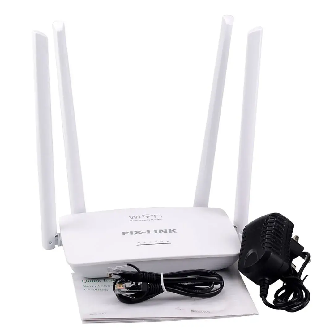 ROUTER INALÁMBRICO WIFI 4 ANTENAS 300 MBPS CON WPS Y CIFRADO WPA2