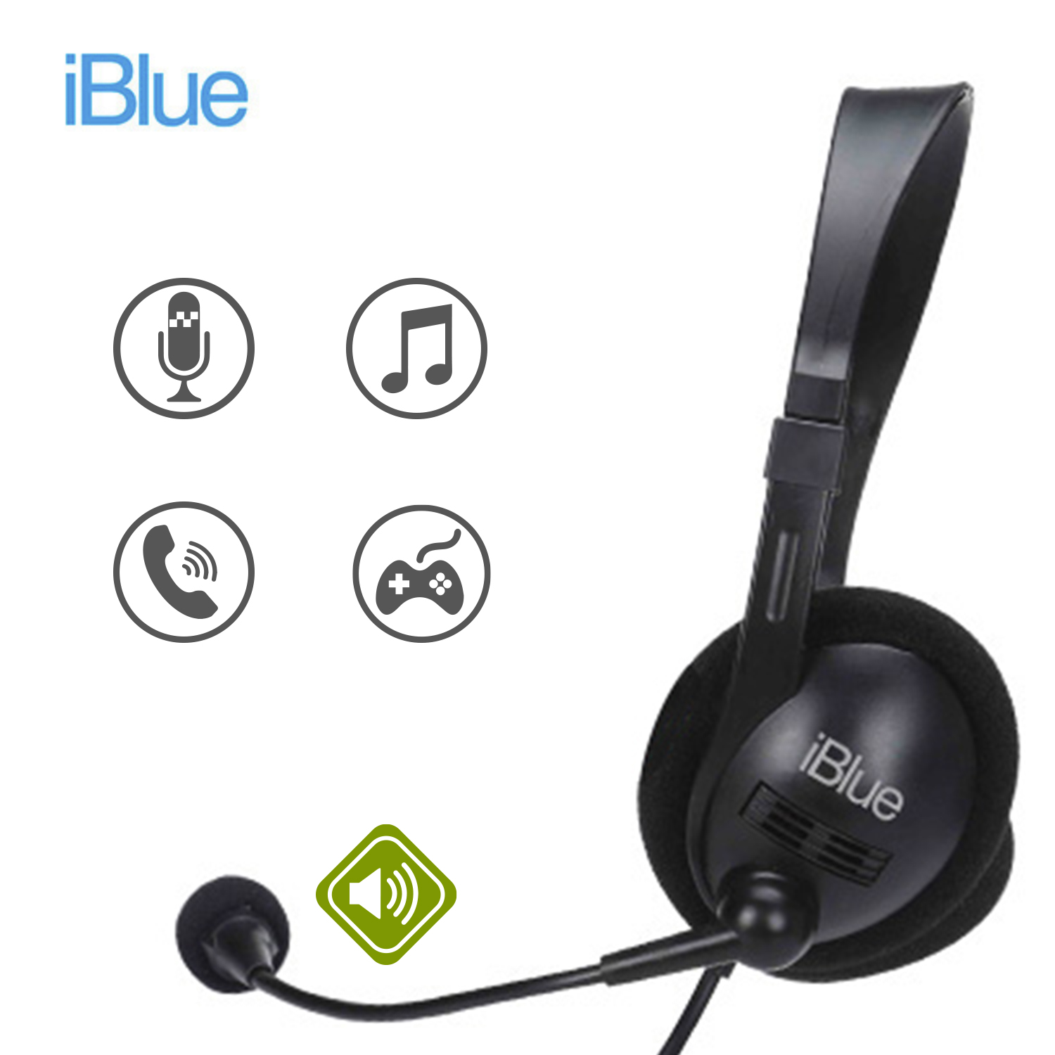 Ripley - AUDIFONO IBLUE CON MICROFONO USB ESTEREO CHAT LINK HS-3001 ...