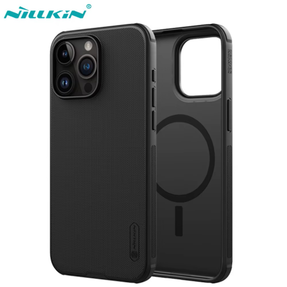 CASE NILLKIN SUPER FROSTED MAGSAFE PARA IPHONE 15 PRO MAX NEGRO