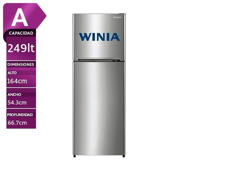 REFRIGERADORA WINIA TOP FREEZER NO FROST WRT-25GFB 249 L