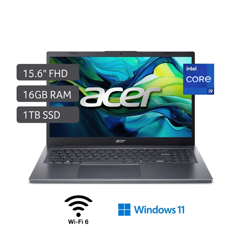 LAPTOP ACER ASPIRE 15 A15-51M-98N2 INTEL CORE I9-13900H 16GB RAM 1TB ...