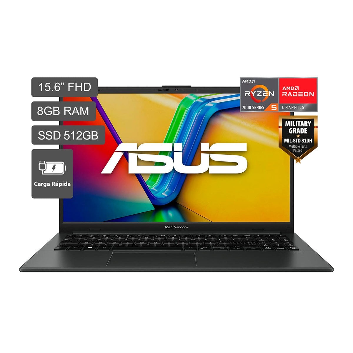 LAPTOP ASUS VIVOBOOK GO 15 E1504FA-NJ305W AMD RYZEN 5 8GB RAM 512GB SSD ...