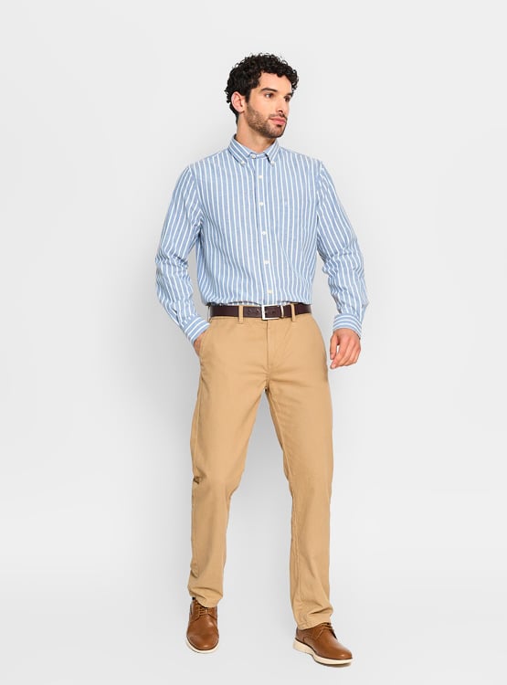 CAMISA MANGA LARGA HOMBRE KENNETH STEVENS AZUL BADEA OXF
