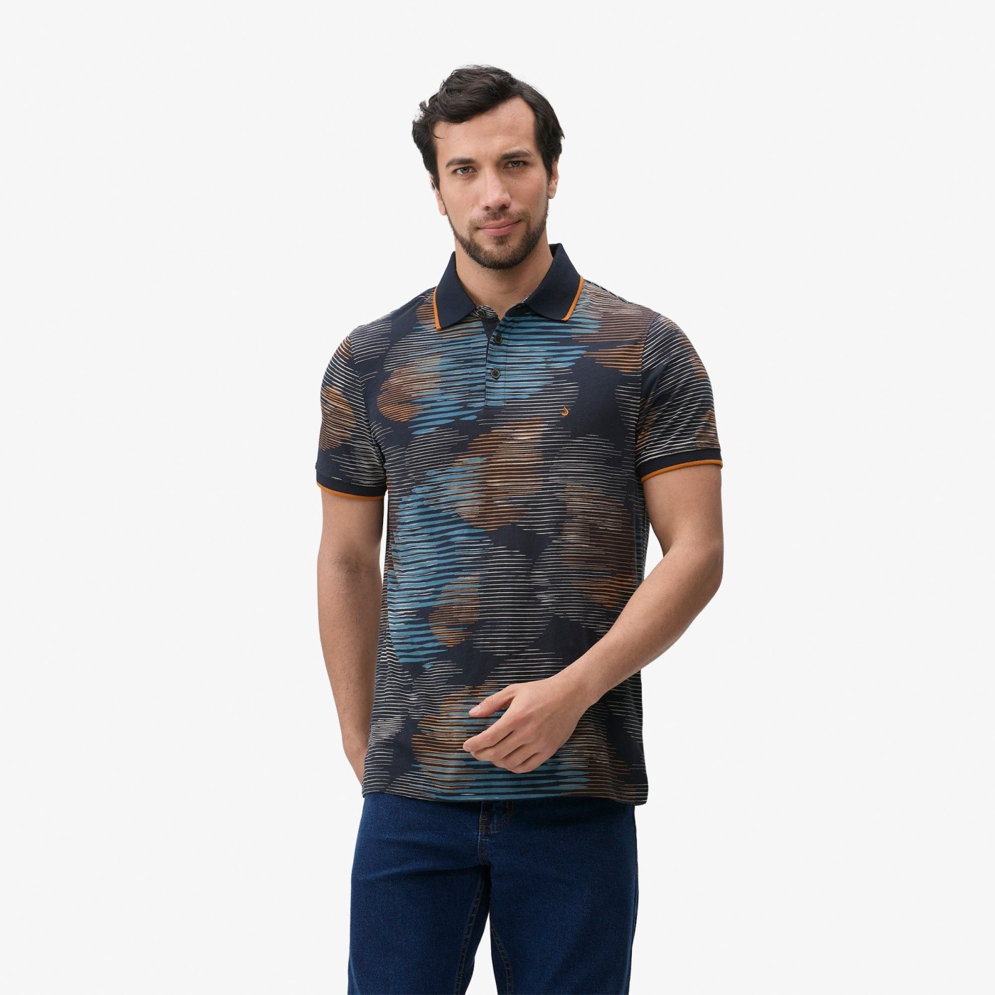 POLO MANGA CORTA ALGODÓN HOMBRE JOHN HOLDEN FULLCOBERT IRWIN