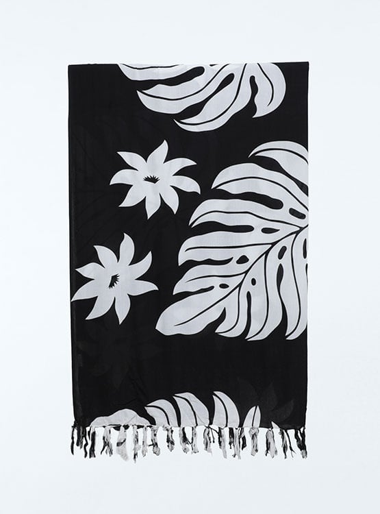 Ripley - PAREO MUJER INDEX NEGRO FLOWER EVE