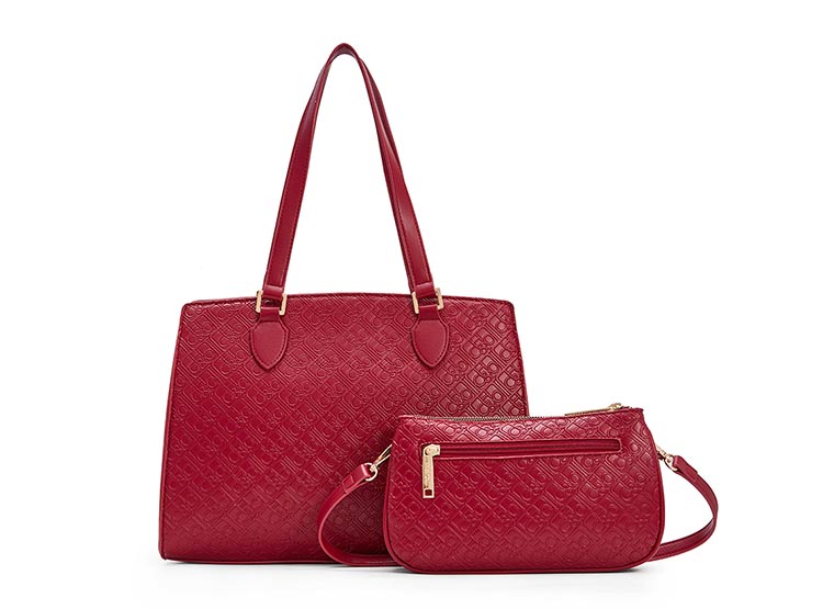 SET 2 PIEZAS CARTERA H & CO. P294DM25 ROJO