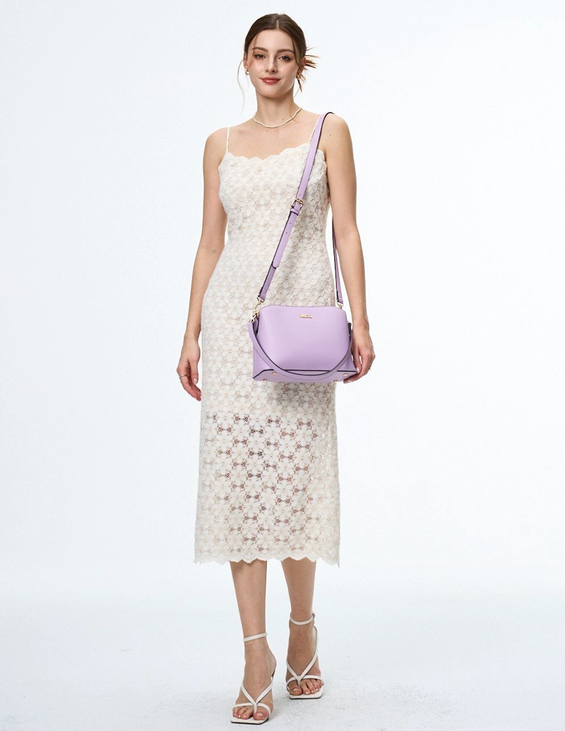 CARTERA CROSSBODY H&CO. 7268 LILA T/U